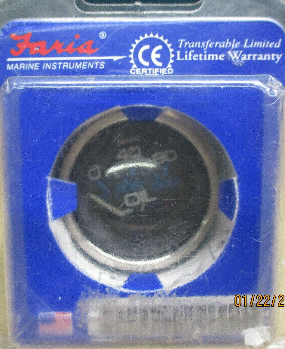 Faria Oil Pressure Gauge 80 PSI 13702 | Sailors Exchange