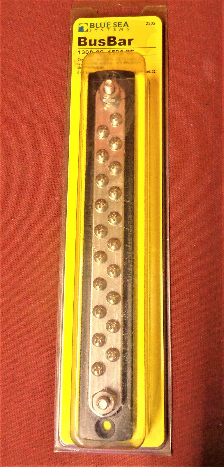 BLUE SEA SYSTEMS–BusBar 20 Screw + Circuits #8-32 Terminal Size PN ...