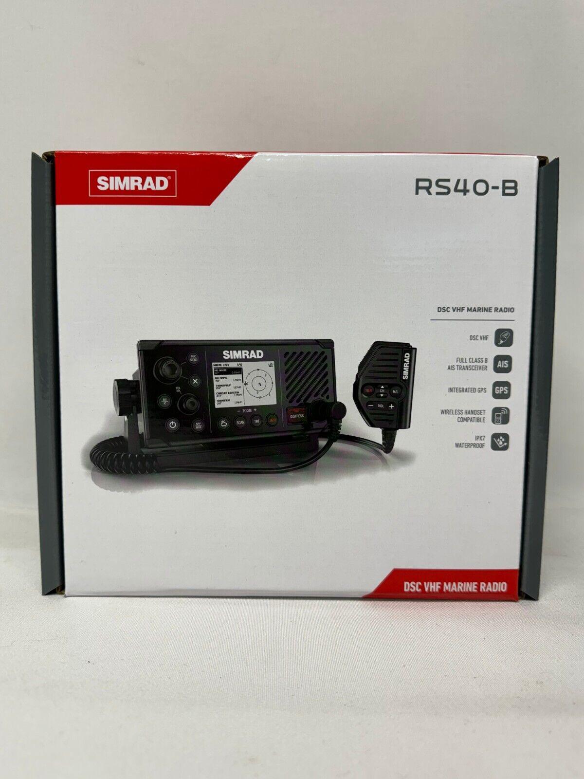 Simrad RS40-B DSC VHF Marine Radio with Class B AIS Trans and ...